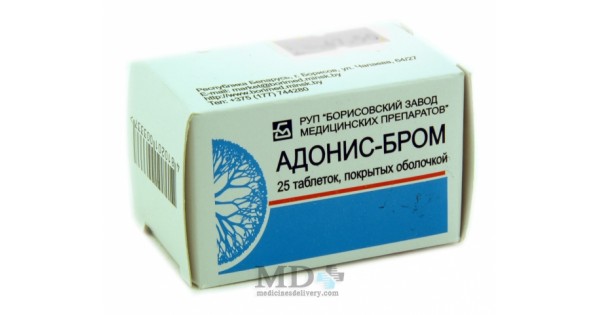 Adonis-brom pills #25: Buy Online on MedicinesDelivery.com