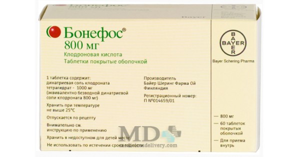 Bonefos tabl. 800mg #60: Buy Online on MedicinesDelivery.com