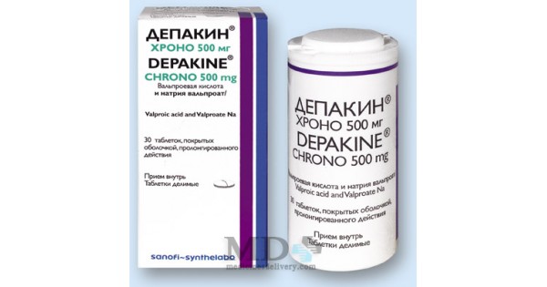 Depakine chrono 500mg #30: Buy Online on MedicinesDelivery.com
